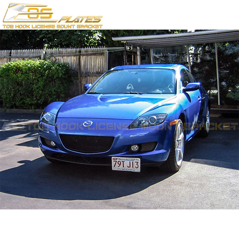 2009-15 Mazda RX-8 No Drill Tow Hook License Plate Relocator Mount ...